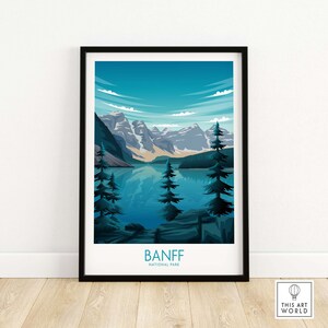 Banff National Park Print Canada Poster Banff Wall Art - Etsy