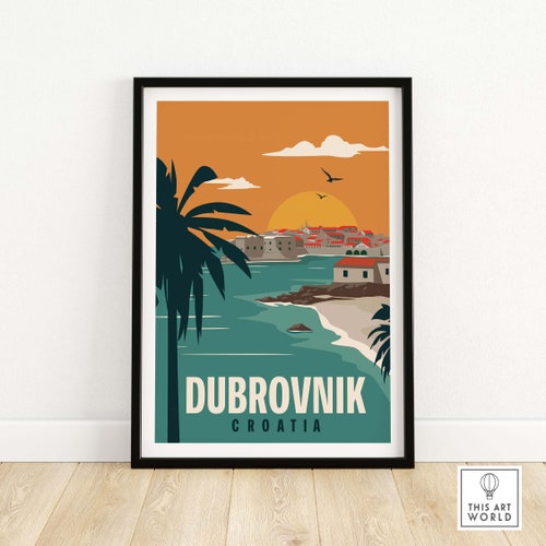 Split Print Croatia Travel Poster Split Wall Art Decor - Etsy