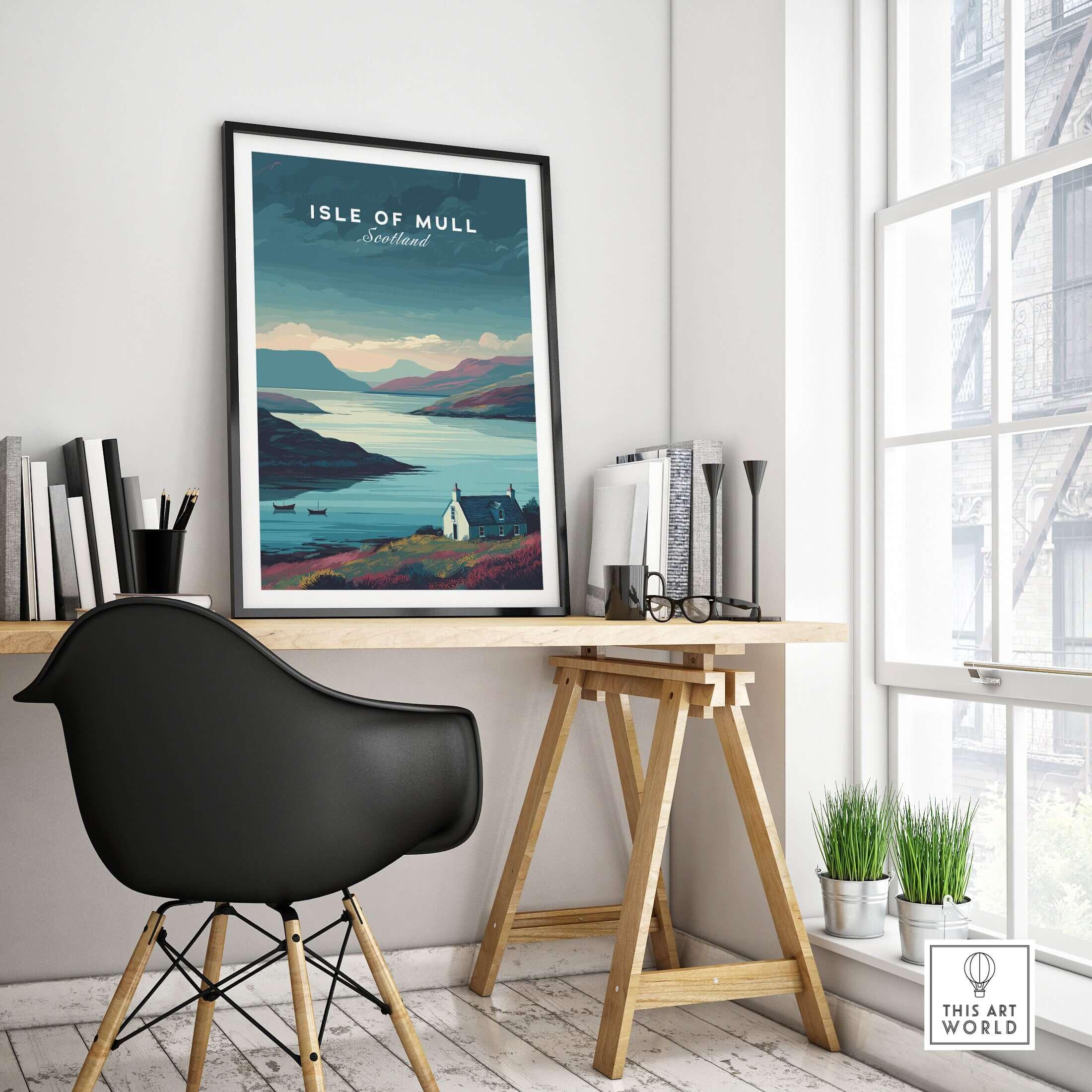 Isle of Mull Poster Scotland Print - Serene Scottish Wall Art Gift - Etsy