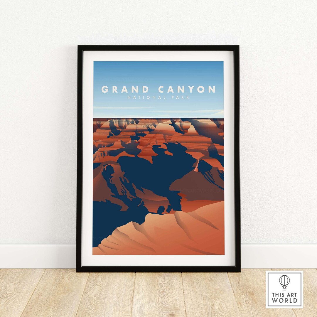 Grand Canyon Print National Park Poster Wall Art Home - Etsy