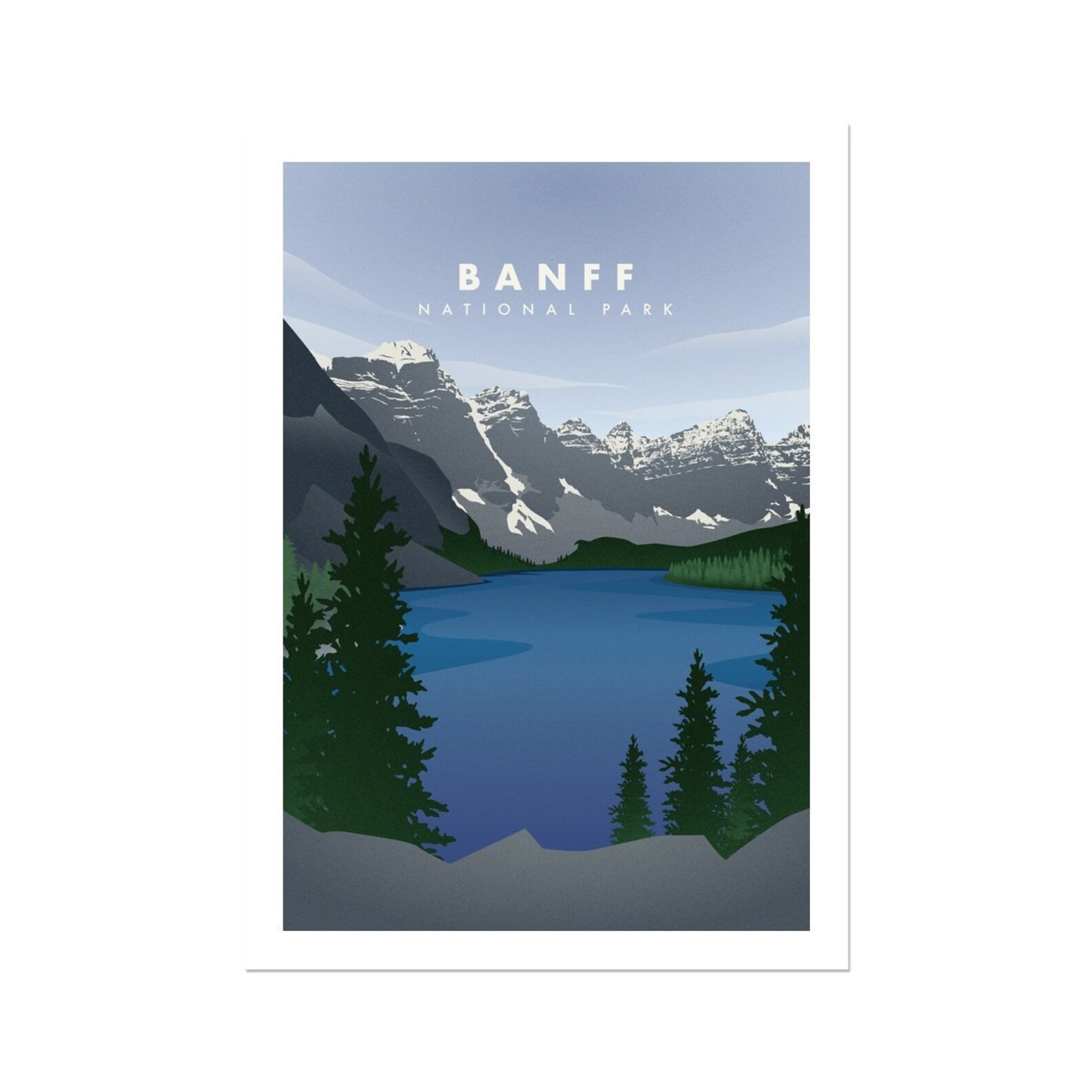 Banff Print National Park Poster Banff Wall Art Canada | Etsy