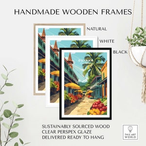 Guyana Poster Caribbean Guyana Wall Art Print Caribbean Travel Poster ...