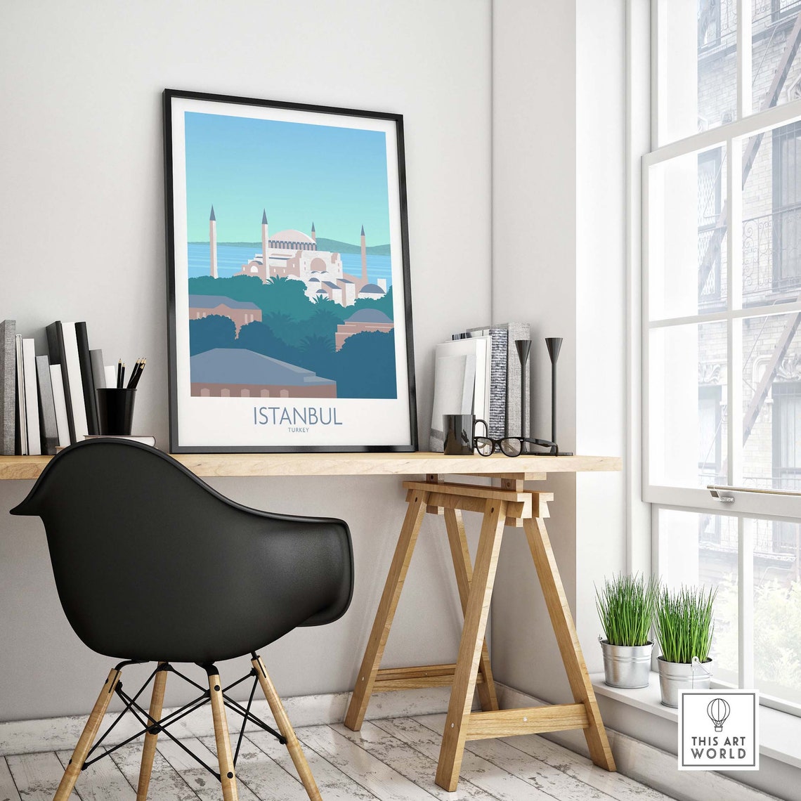 Istanbul Print Istanbul Travel Poster Istanbul Wall Art - Etsy