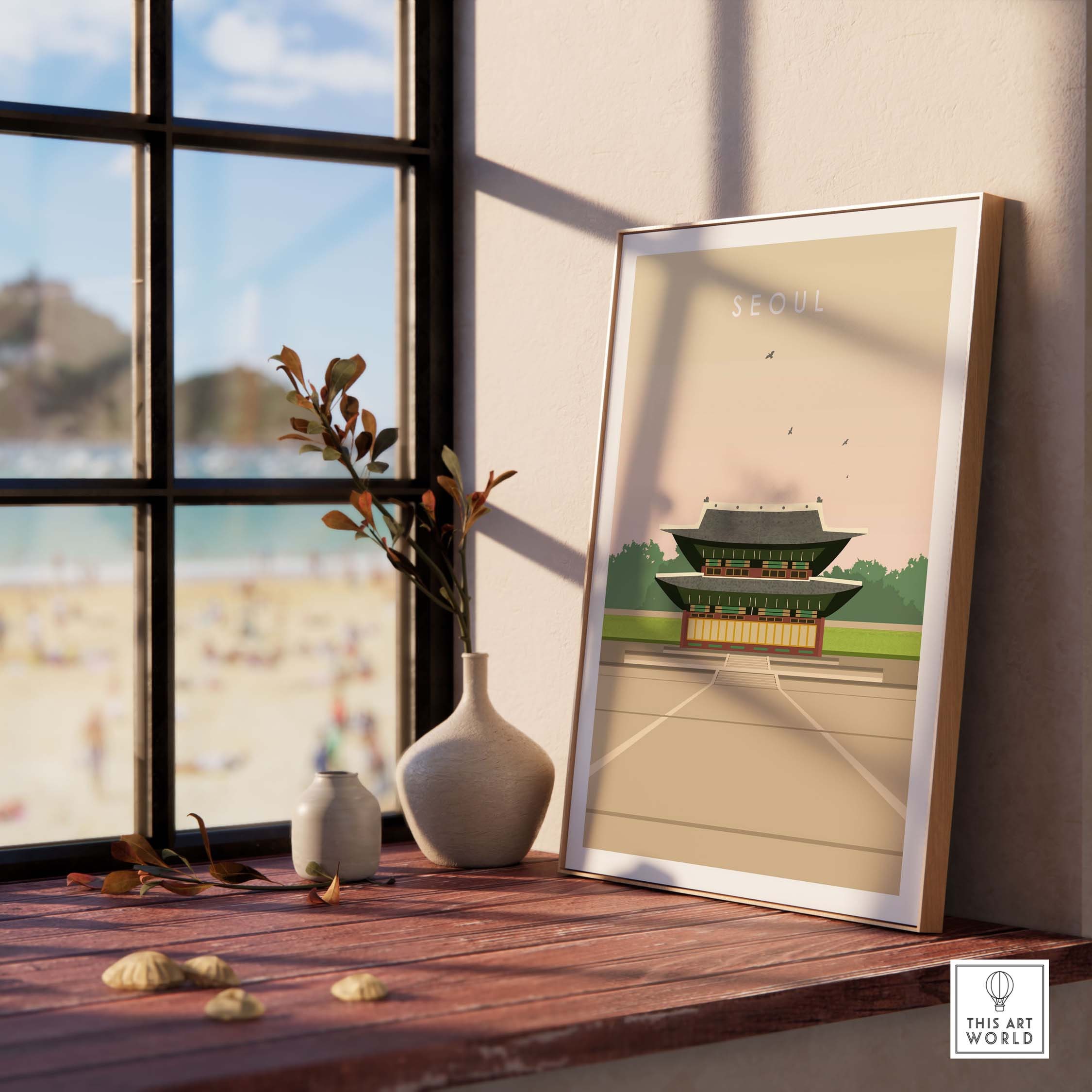 Seoul Poster Print South Korea | Seoul City Home Decor Gift Idea ...