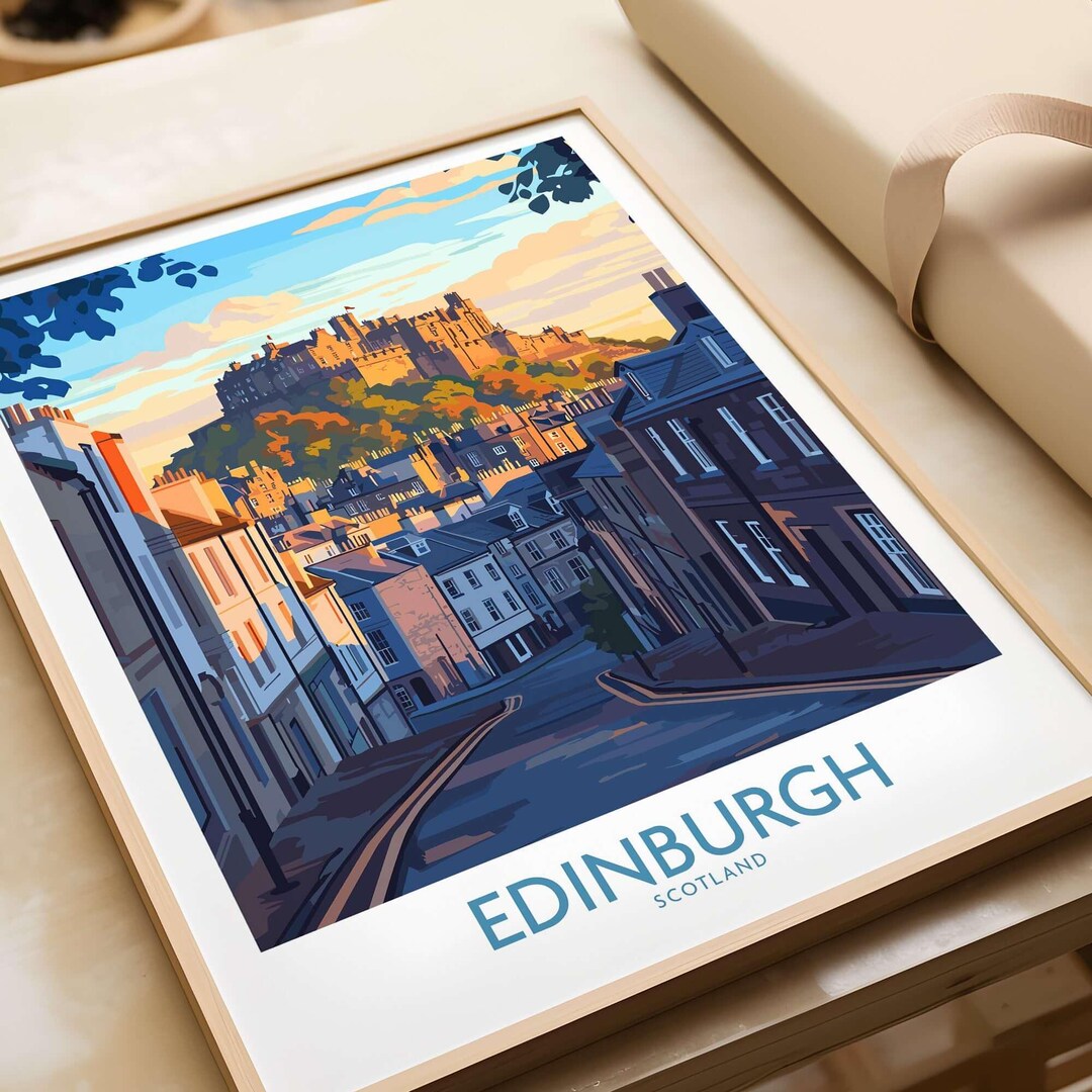 Edinburgh Wall Art Print Edinburgh Travel Print Wall Art Edinburgh Wall ...