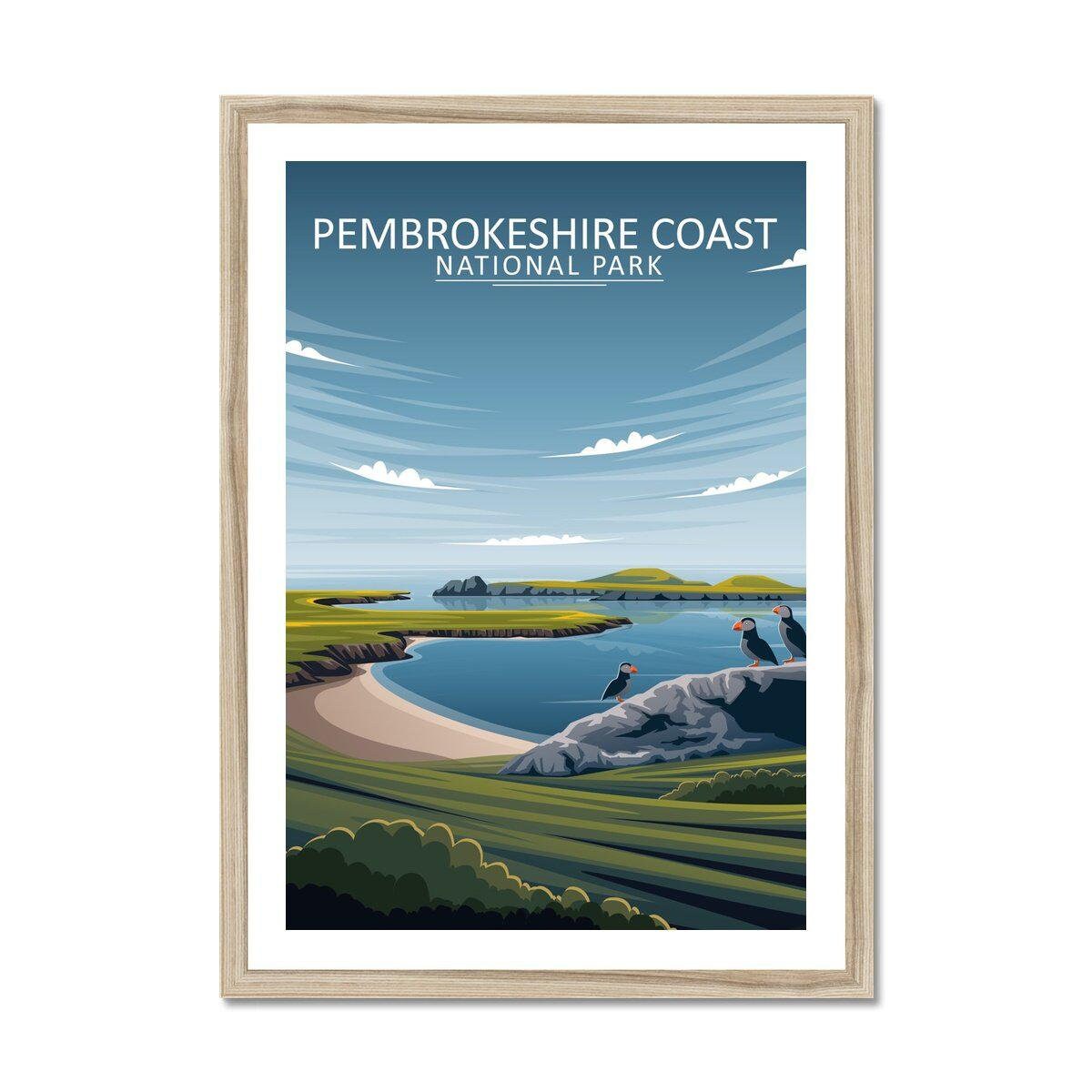 Pembrokeshire Coast Poster National Park Print UK Wales | Etsy UK