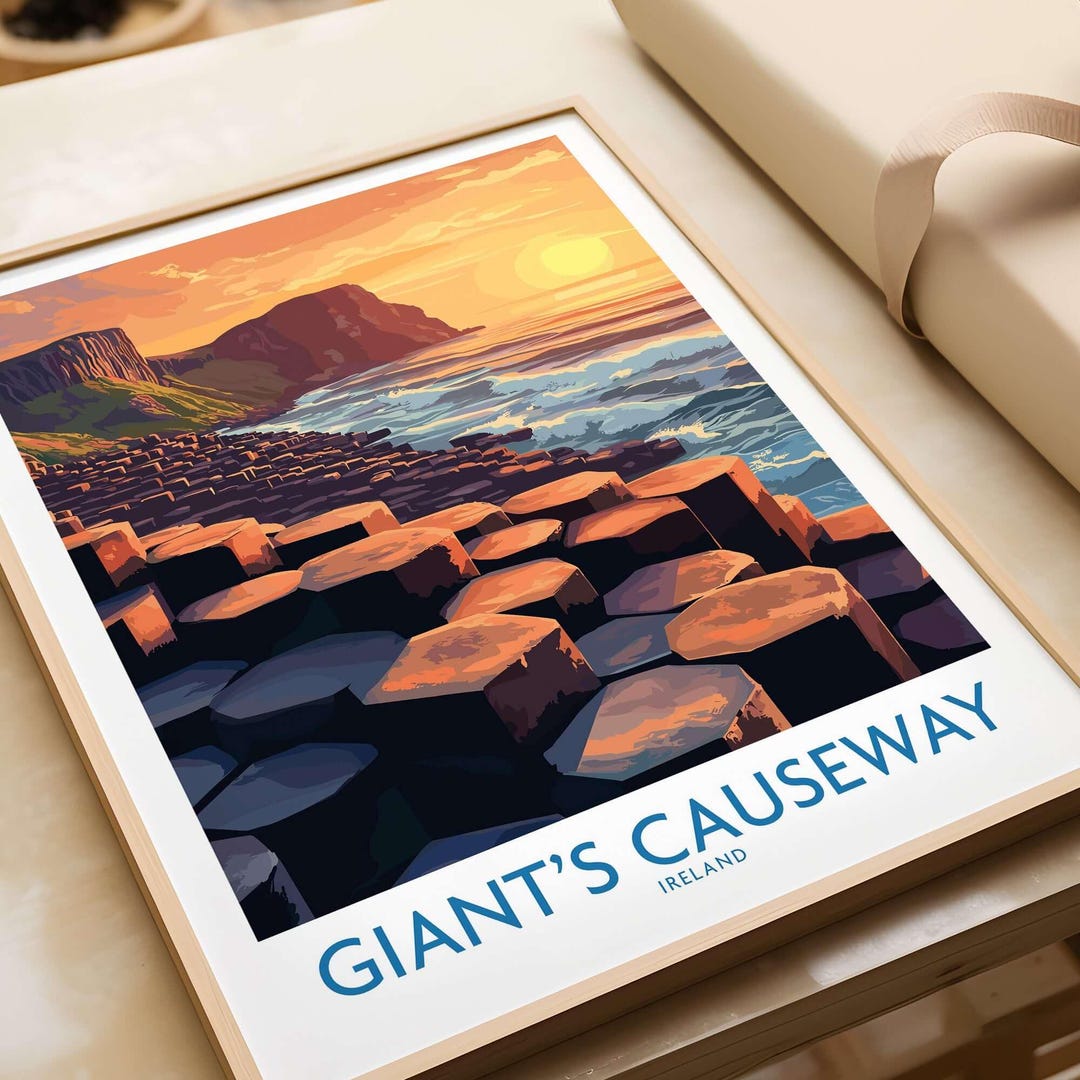 Giant's Causeway Art Print Giant's Causeway Travel Print Wall Art Giant ...