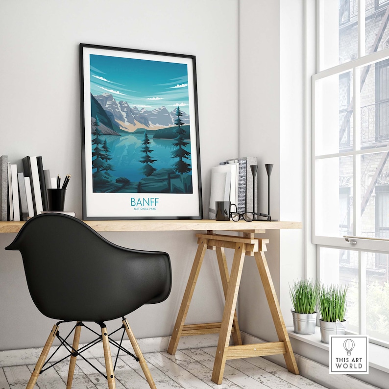 Banff National Park Print Canada Poster Banff Wall Art - Etsy