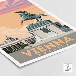 Vienna Poster Austria Print | Vienna Wall Art | Austrian Vintage Travel ...