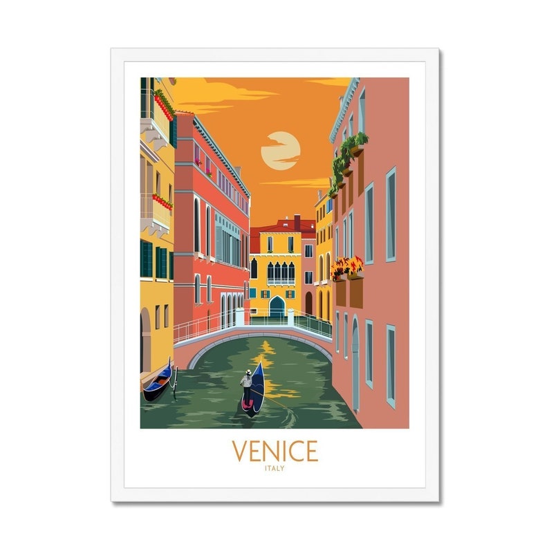 Venice Poster Italy Print Venice Wall Art Venice Gift - Etsy