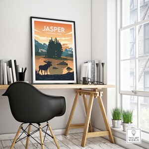 Jasper Print | National Park Poster | Canada Art Print | Framed ...