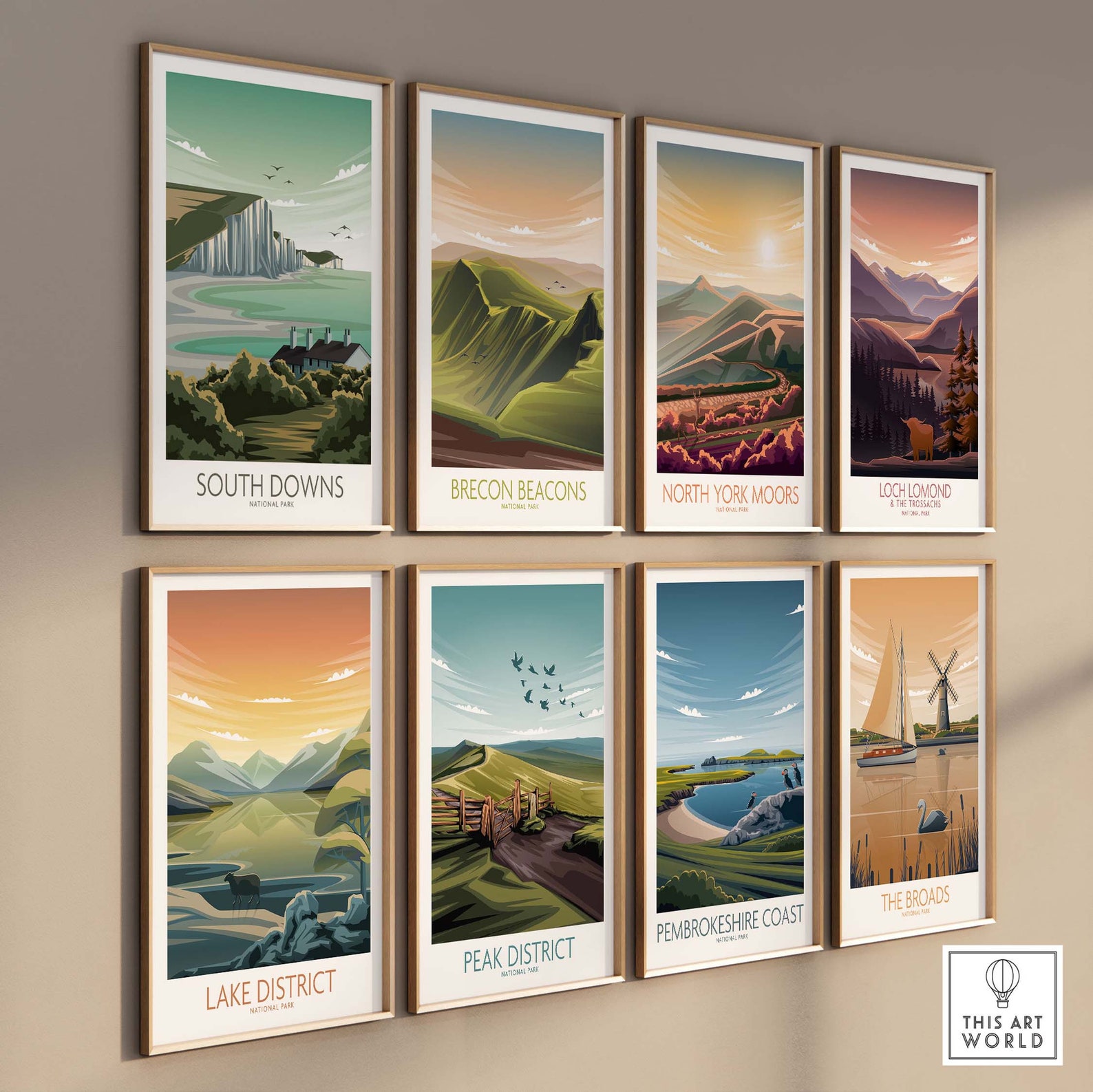 The Broads National Park Poster Art Print England Travel - Etsy