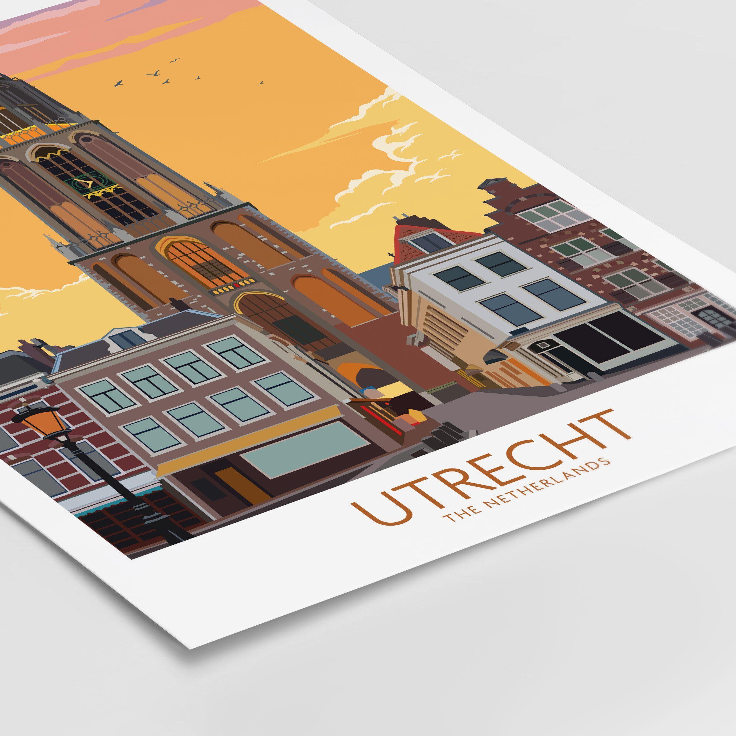Utrecht Print Poster Wall Art Print Travel Poster Framed | Etsy