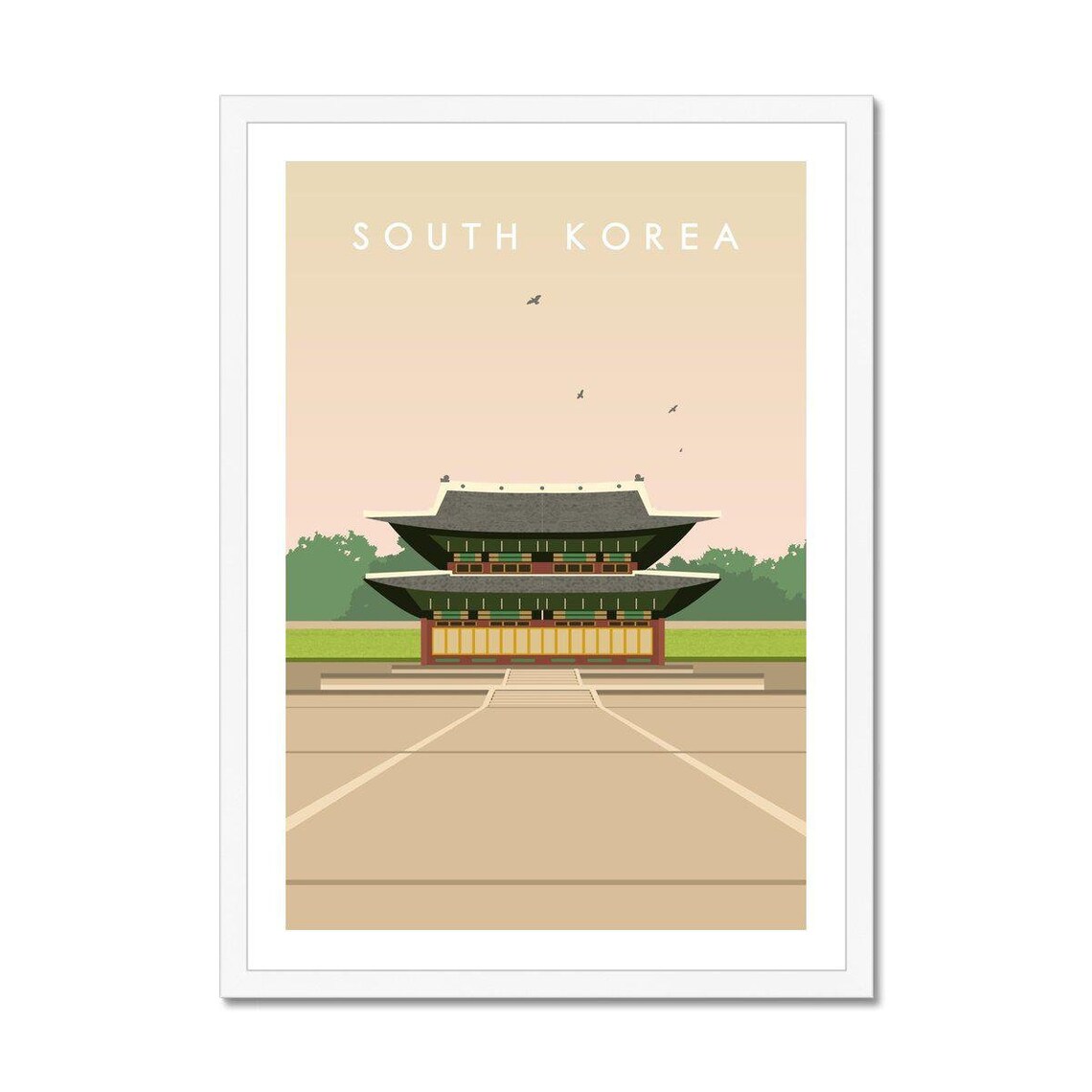 South Korea Poster Print Korean Wall Art Asia Travel | Etsy