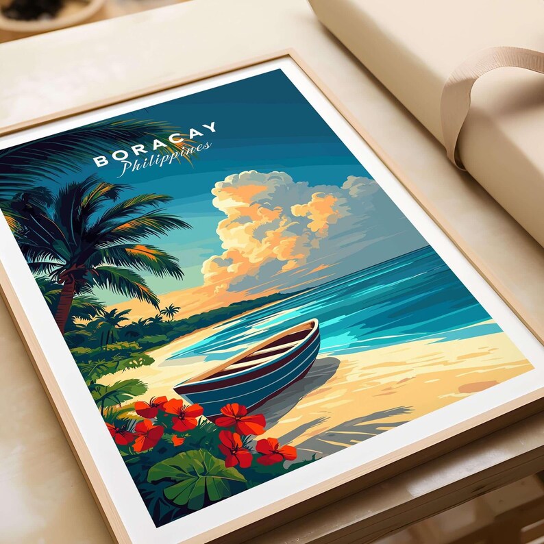 Boracay Print Boracay Art Print Travel Print | Home Décor Poster Gift ...