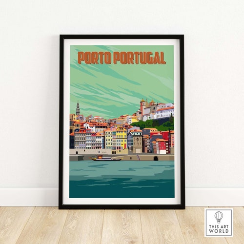Porto Print Portugal Travel Poster Porto Wall Art Porto - Etsy