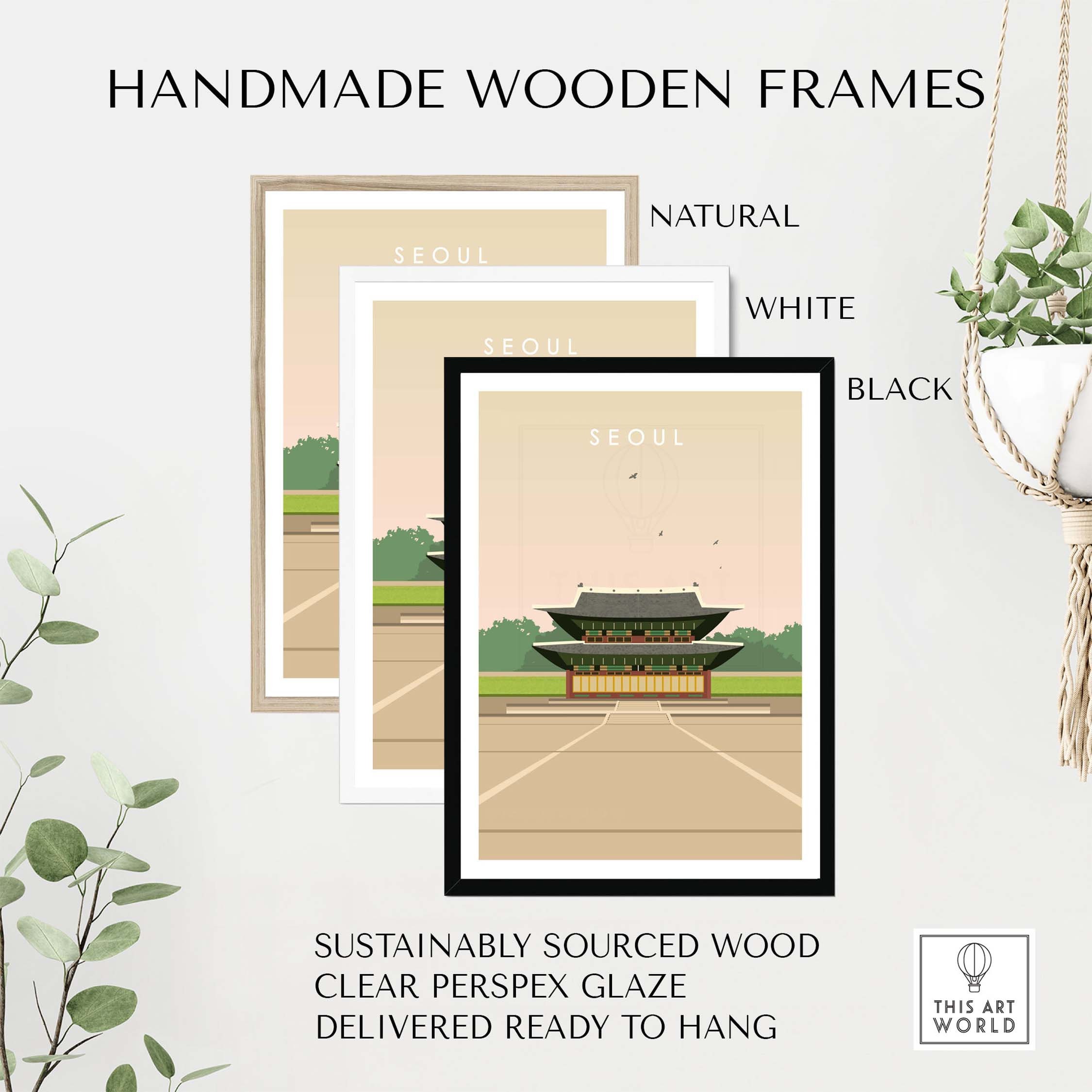 Seoul Poster Print South Korea | Seoul City Home Decor Gift Idea ...