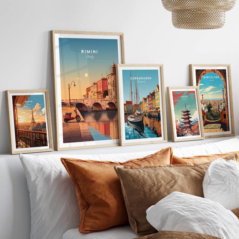 Rimini Italy Wall Art Print: Tiberius Bridge Sunset Scene - Etsy UK