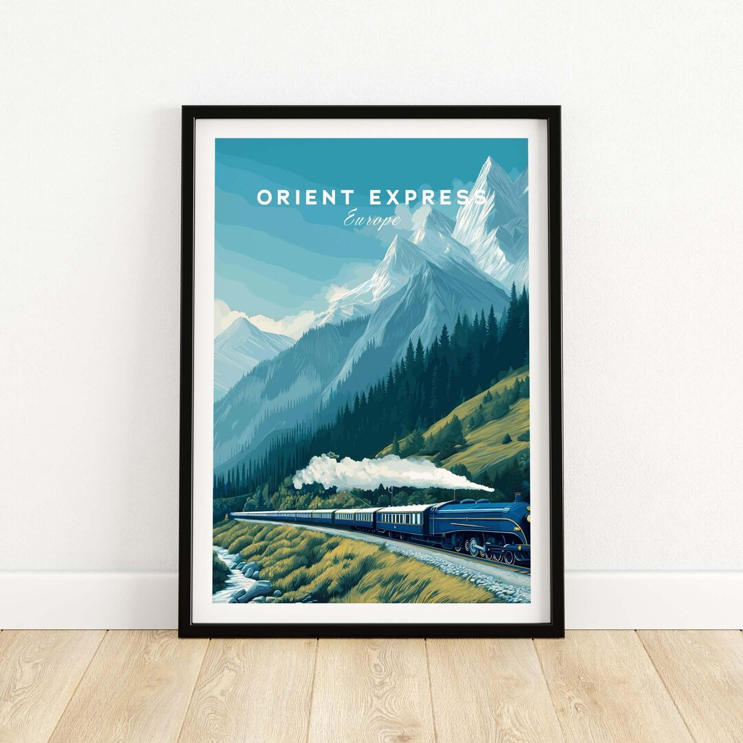 Orient Express Travel Poster: Vintage Railroad Art (multiple Sizes) - Etsy