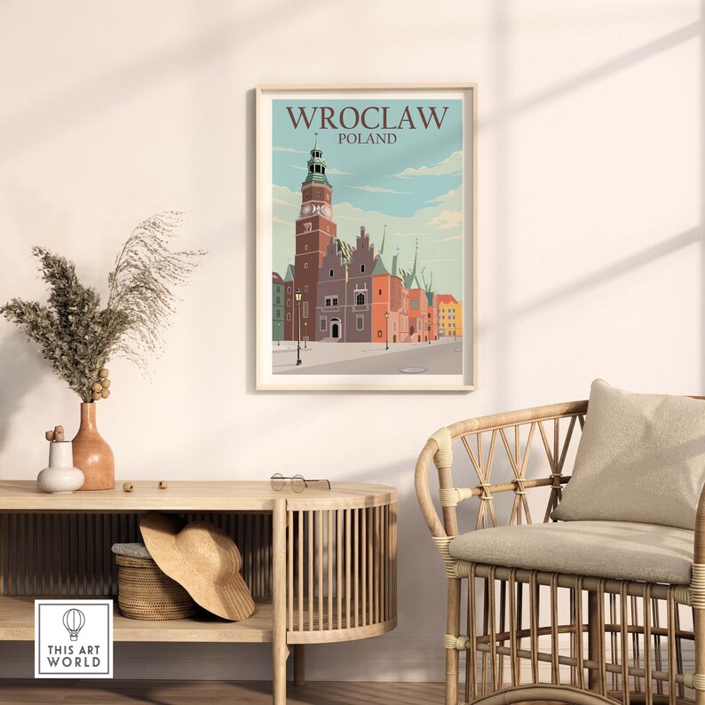 Wroclaw Poster Poland Print Polish Wall Art Home Decor - Etsy