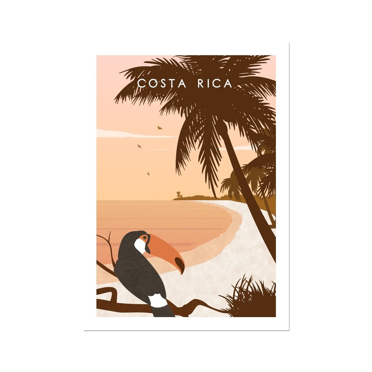 Costa Rica Print Art Poster Costa Rica Wall Art Travel Gift | Etsy