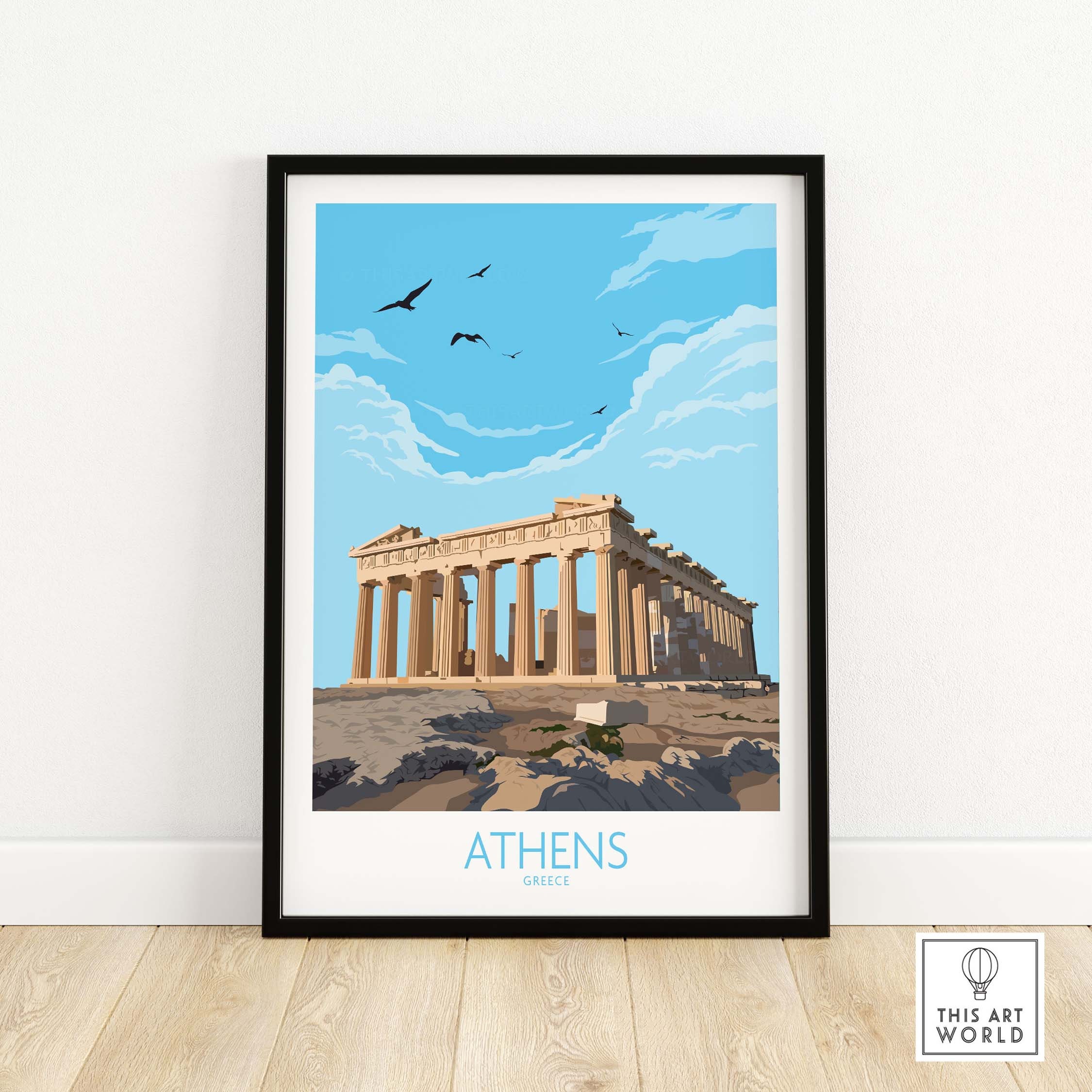 Athens Greece Wall Art Poster - Etsy