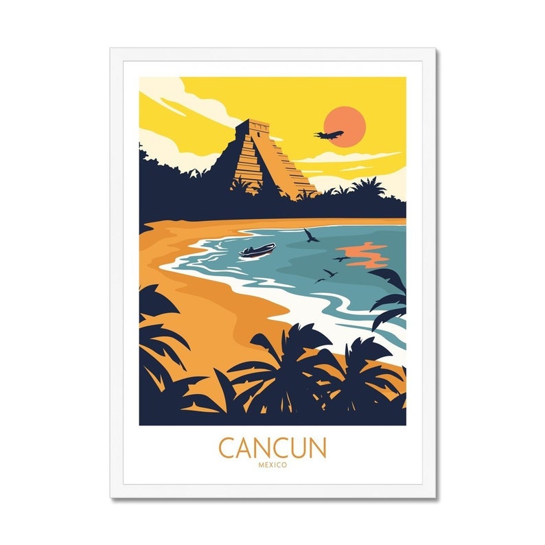 Cancun Poster Cancun Wall Art Cancun Poster Mexico - Etsy