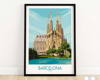 Illustrated Map of Barcelona by Inky Mitch. Signed Limited - Etsy UK