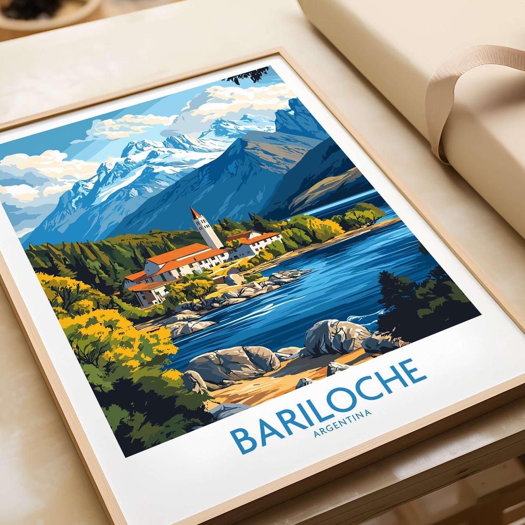 Bariloche Poster Bariloche Art Print Travel Print | Home Décor Poster ...