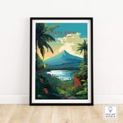 Costa Rica Travel Poster Art Print Travel Poster Sizes: inches 8x10 ...