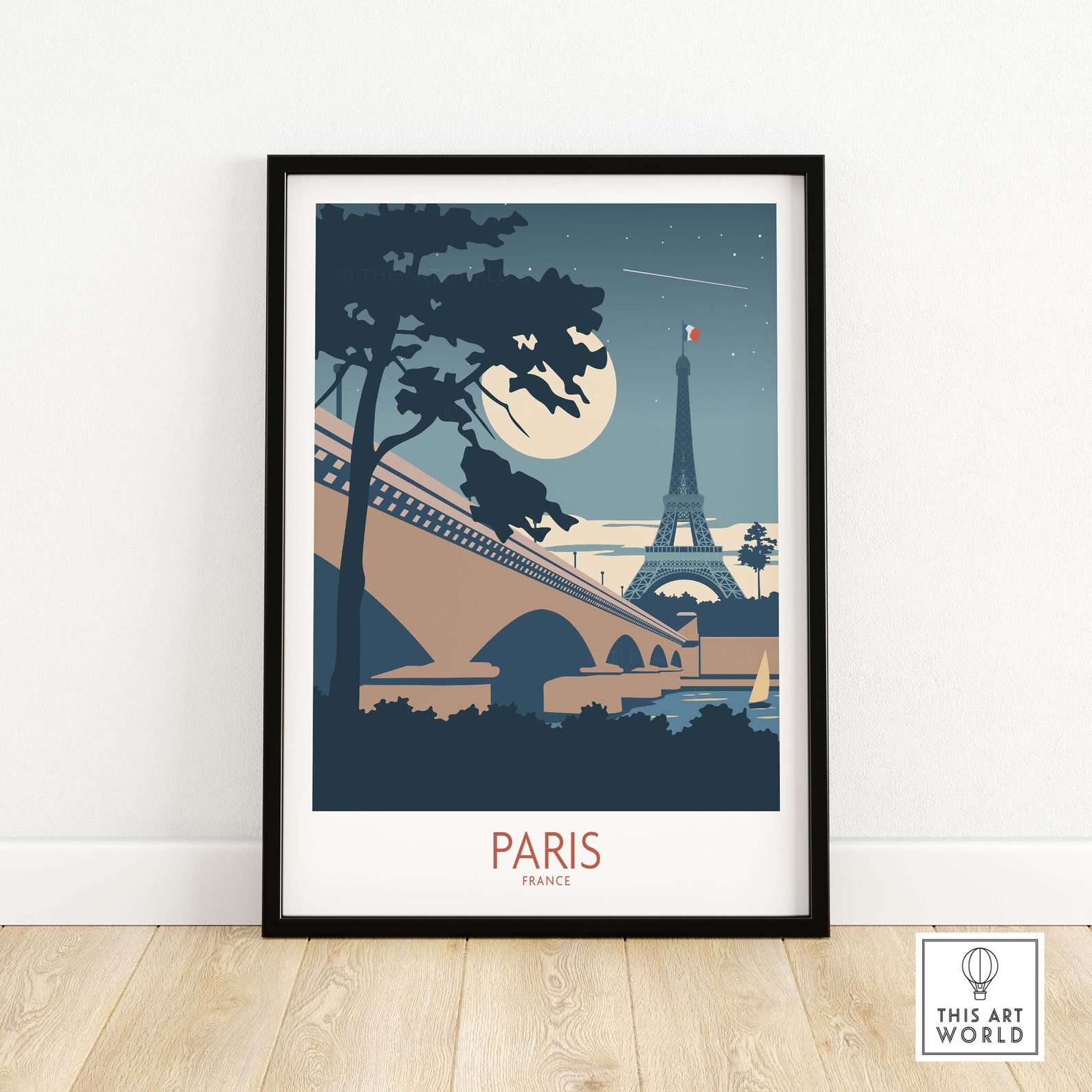 Paris France Travel Poster Paris Wall Art French Retro - Etsy