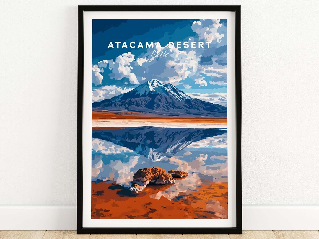 Atacama Desert Wall Art Print Chile Poster Atacama Desert Poster ...