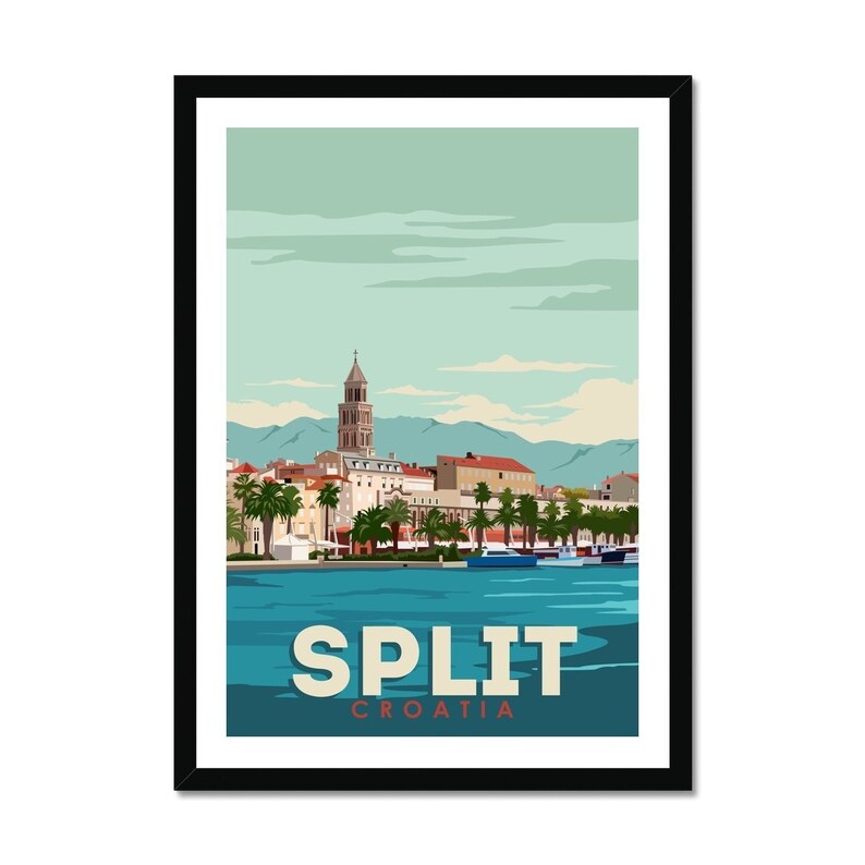 Split Print Croatia Travel Poster Split Wall Art Decor - Etsy