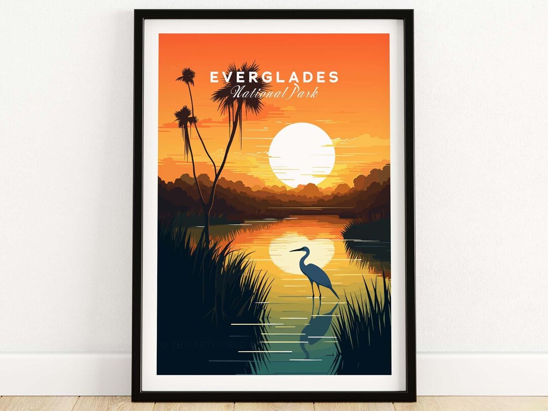 Everglades National Park Poster | Travel Poster | Framed & Unframed ...