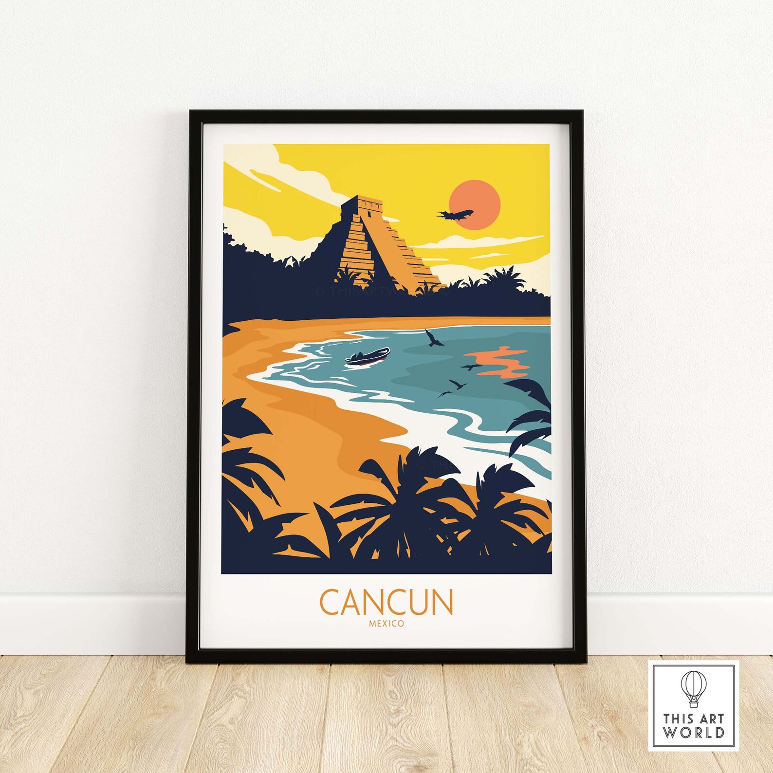 Cancun Poster Cancun Wall Art Cancun Poster Mexico - Etsy