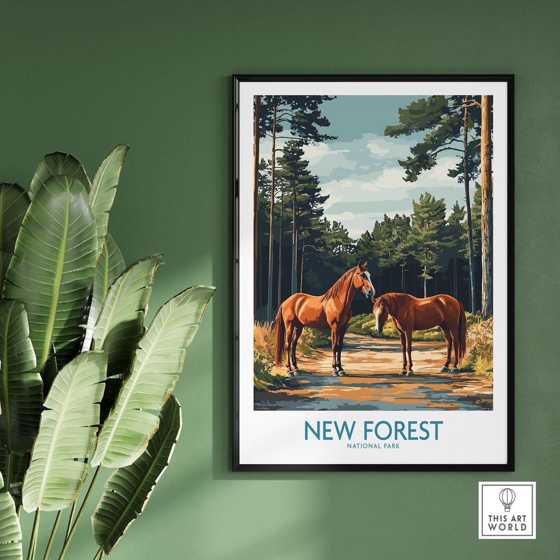 New Forest Poster National Park Wall Art Print Travel Poster Home Decor ...