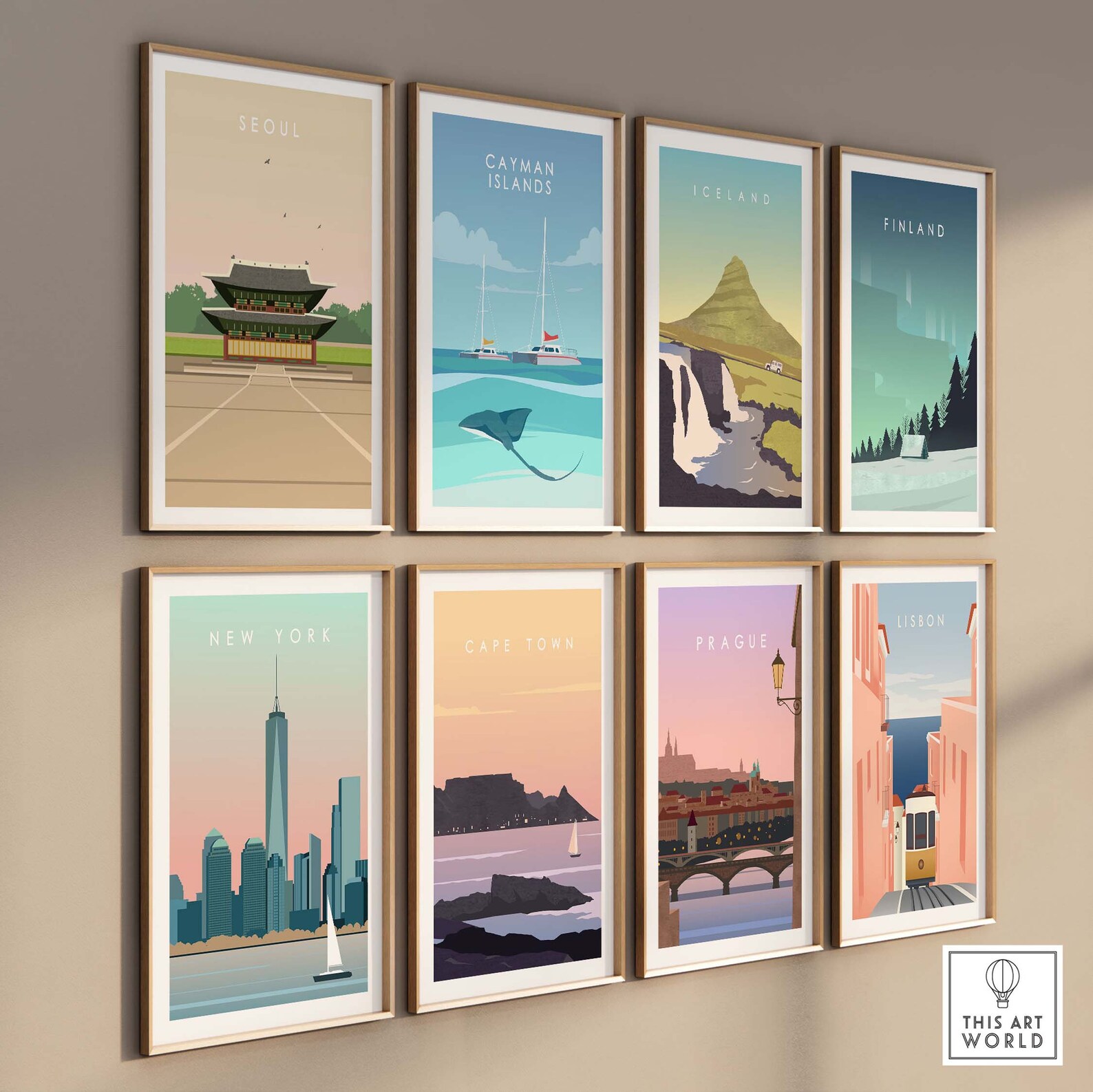 Seoul Poster Print South Korea | Seoul City Home Decor Gift Idea ...