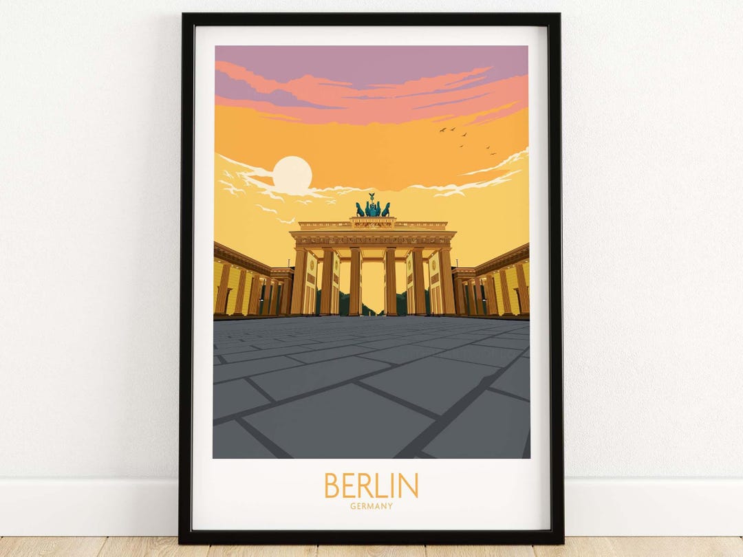 Berlin Print Germany | German Wall Art Print | Travel Poster | Framed ...