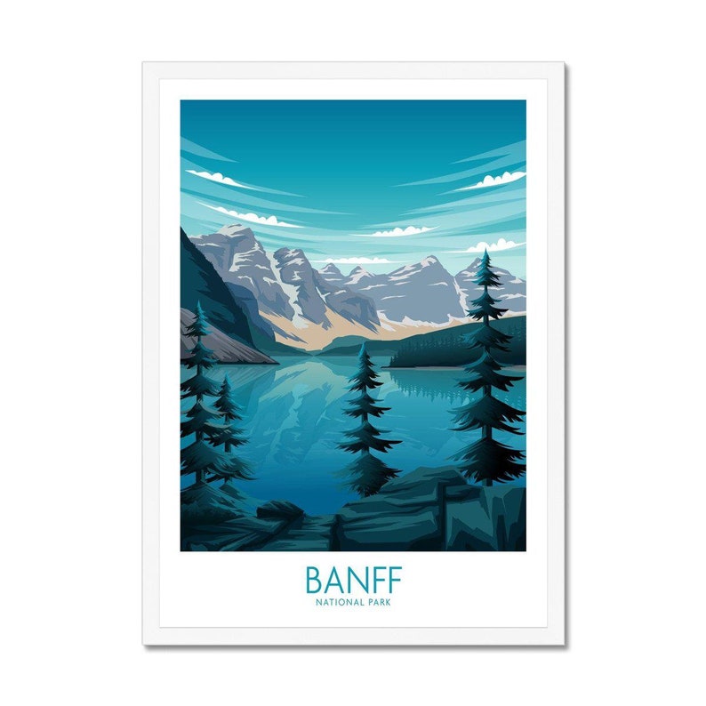 Banff National Park Print Canada Poster Banff Wall Art | Etsy