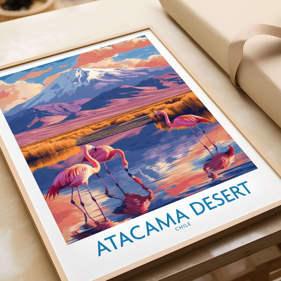 Atacama Desert Poster Travel Print Wall Art Atacama Desert Home Décor ...