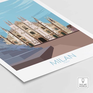 Milan Print Milan Italy Poster Milan Wall Art Italy - Etsy