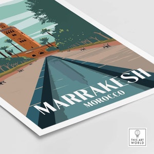 Marrakesh Print Morocco Poster | Marrakesh Wall Art | Marrakesh Gift ...