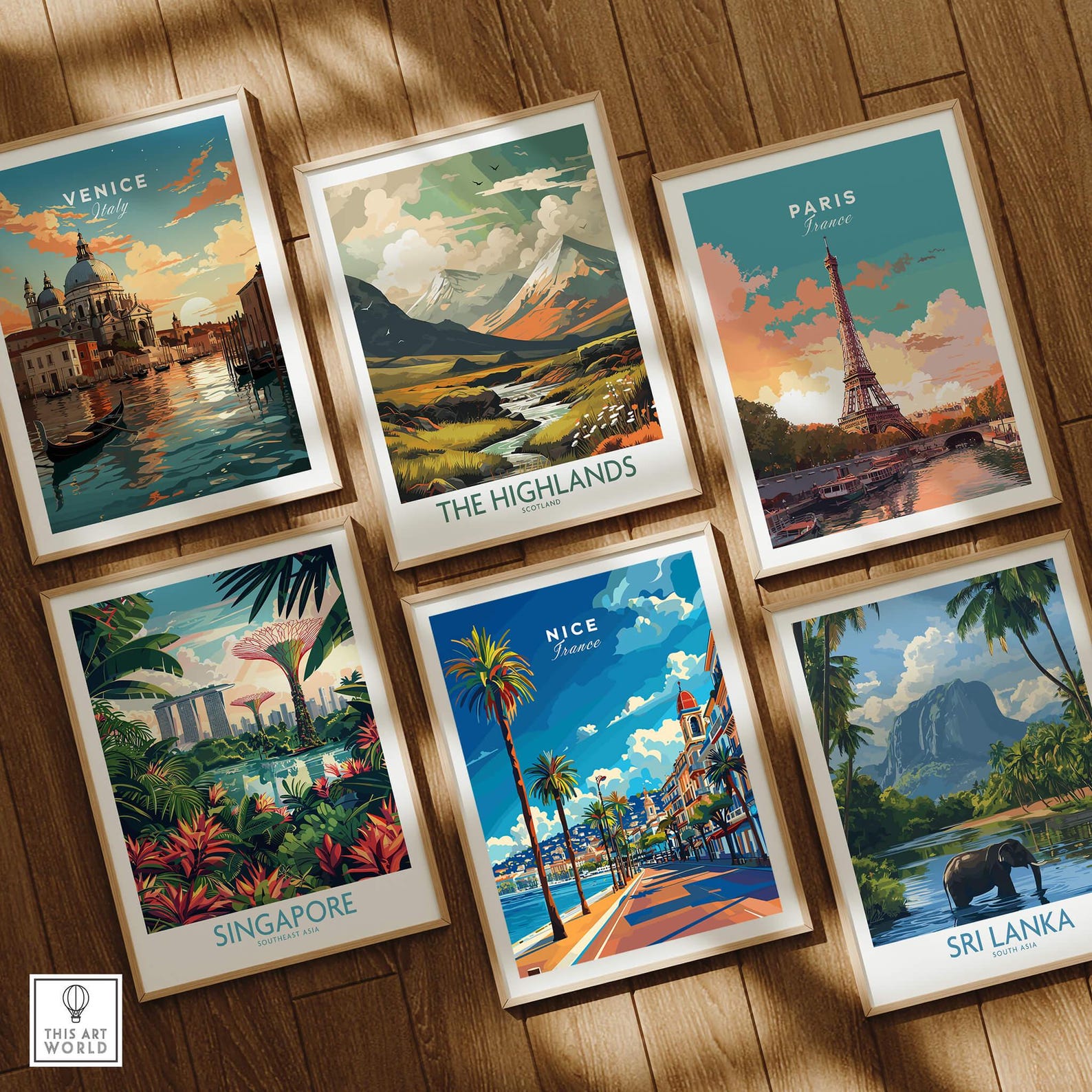 Nice Travel Print - France Nice Wall Art Print France Travel Poster ...