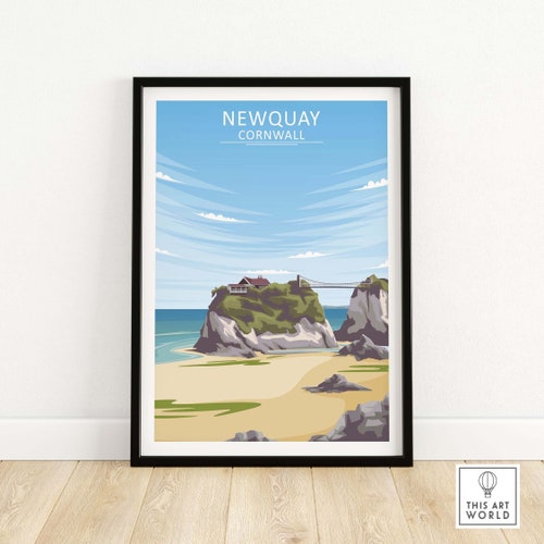 Cornwall Poster Print Wall Art Cornish Coastal Artwork - Etsy
