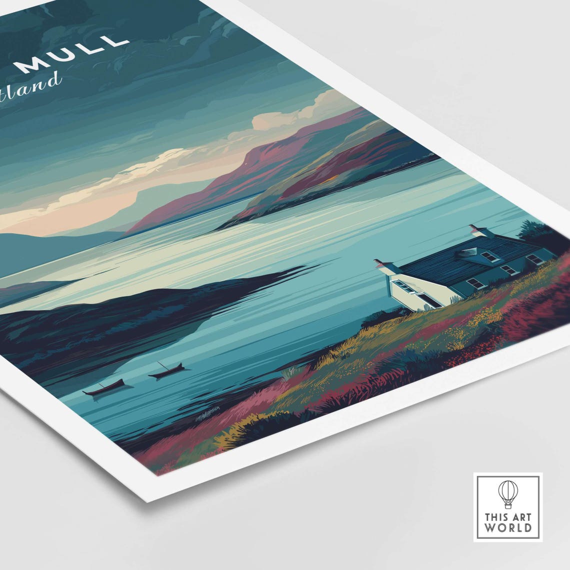 Isle of Mull Poster Scotland Print - Serene Scottish Wall Art Gift - Etsy