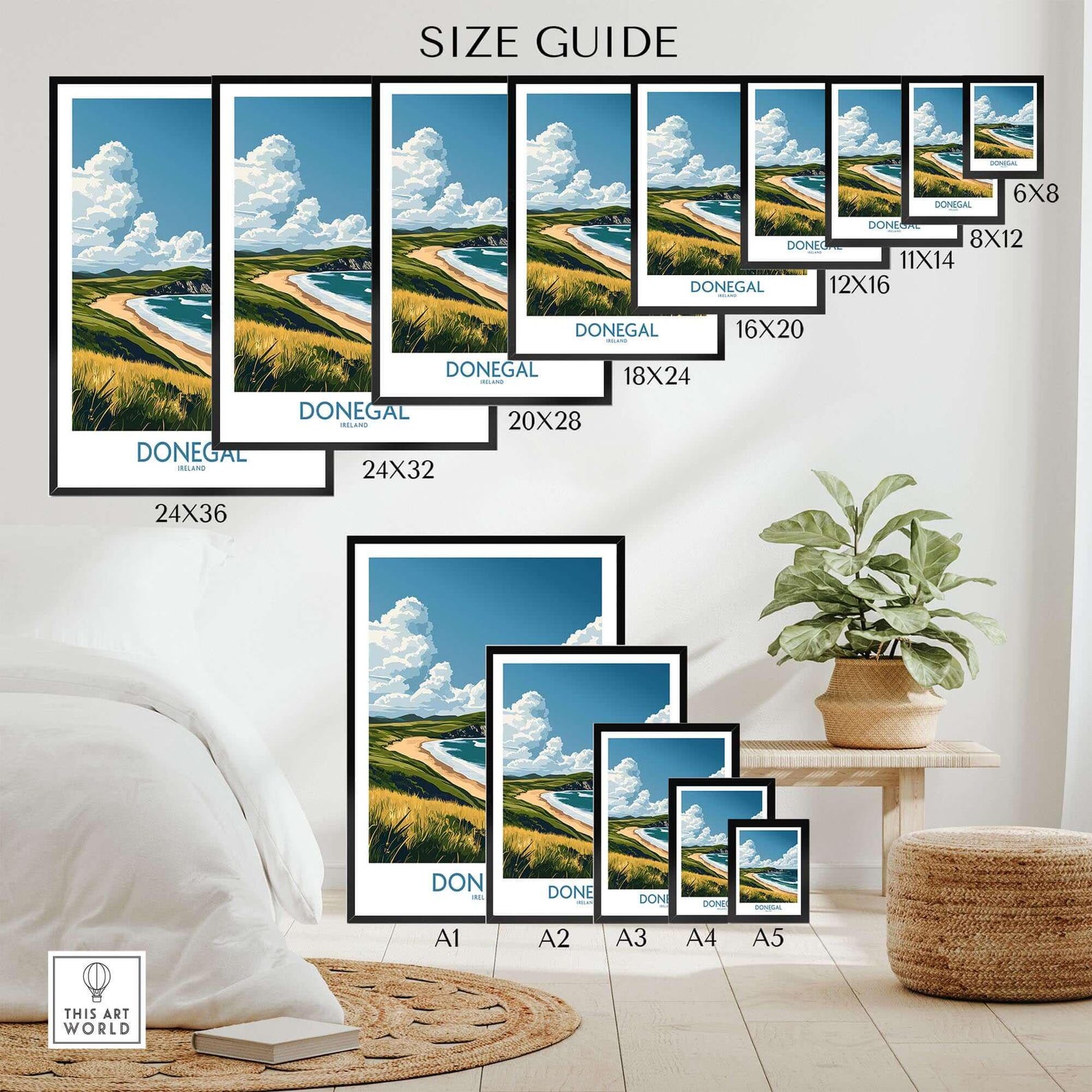 Donegal Wall Art: Ireland Travel Poster (river Eske Landscape) - Etsy