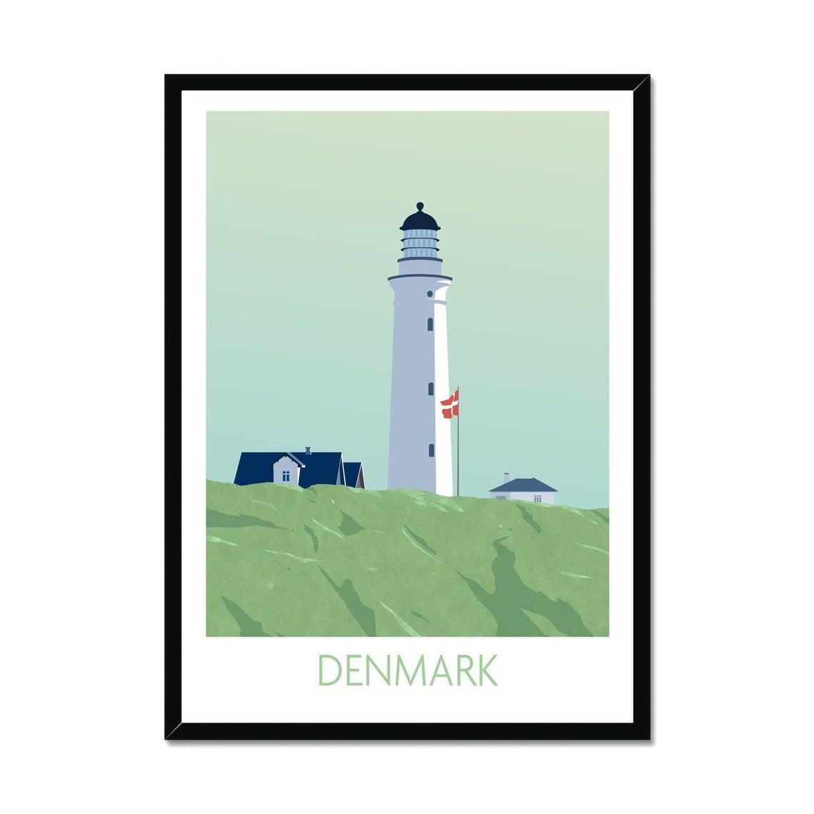 Denmark Poster Print Danish Wall Art Decor Denmark Gift | Etsy