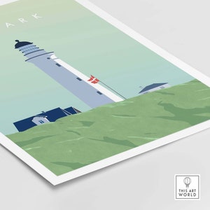 Denmark Print Wall Art Poster | Danish Lighthouse | Denmark Home Decor ...