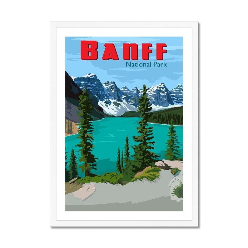 Banff National Park Poster Banff Print National Park Wall | Etsy