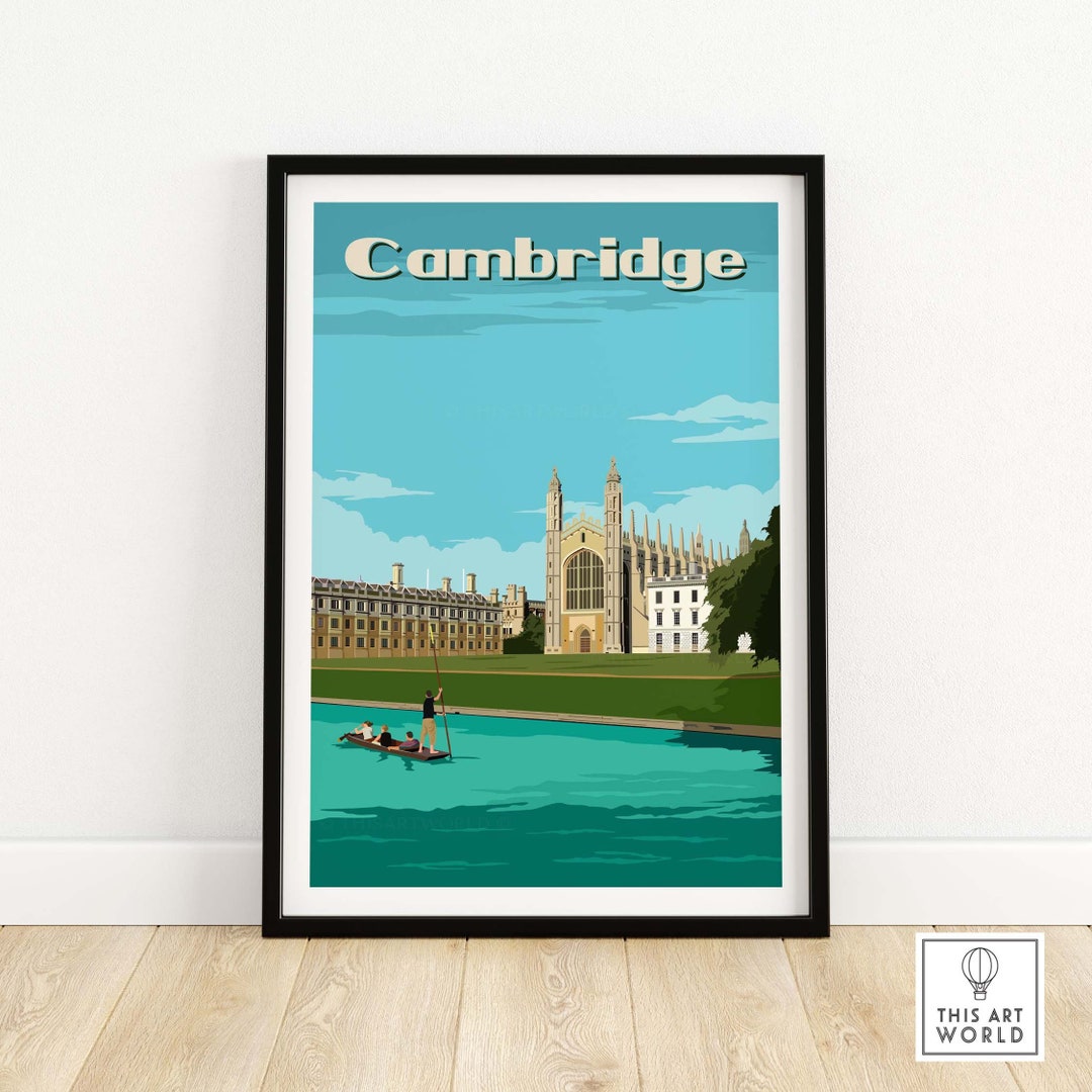 Cambridge Print Cambridge Poster Cambridge Wall Art - Etsy